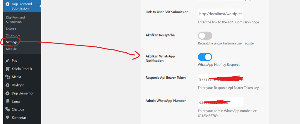 Mengatur Whatsapp Notification Digi Frontend Submission – Digitalkit ...